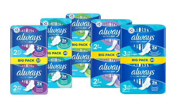 Always Ultra Damenbinden im Test - REWE Produkttests