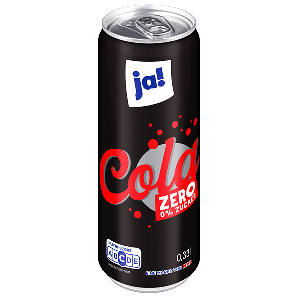 ja! Cola Zero Dose im Test - REWE Produkttests