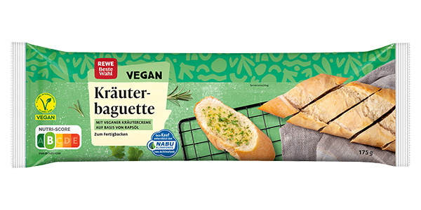 REWE Beste Wahl Veganes Kräuterbaguette im Test - REWE Produkttests