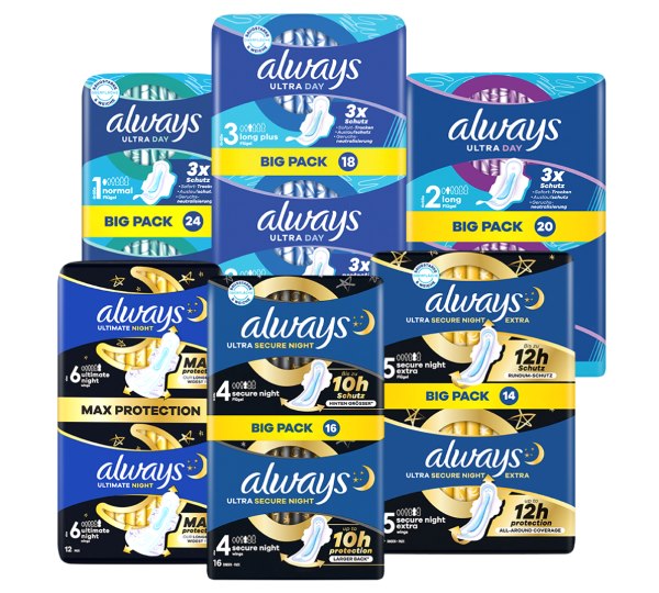 Always Ultra Big Packs im Test - REWE Produkttests