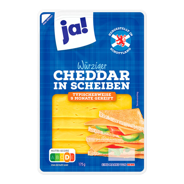 ja! Cheddar würzig im Test - REWE Produkttests
